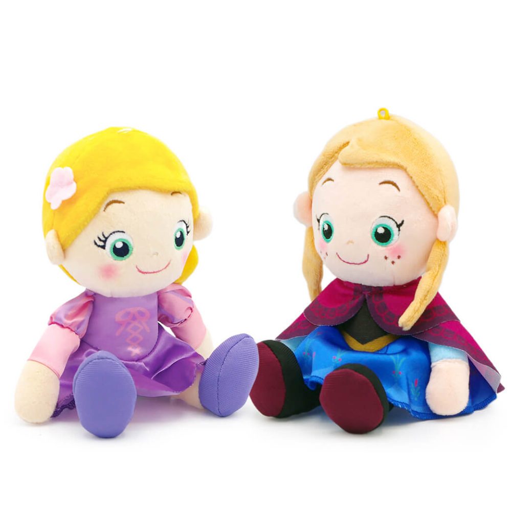 ディズニーキャラクター 洗えるビーンズコレクション アナ＆ラプンツェル ペア ｜祝電・弔電・国際電報なら電報屋のエクスメール