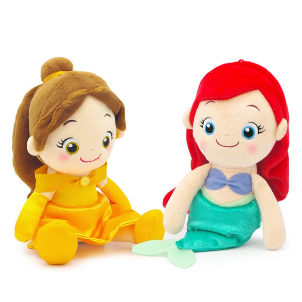 ディズニーキャラクター 洗えるビーンズコレクション アリエル＆ベル ペア ｜祝電・弔電・国際電報なら電報屋のエクスメール