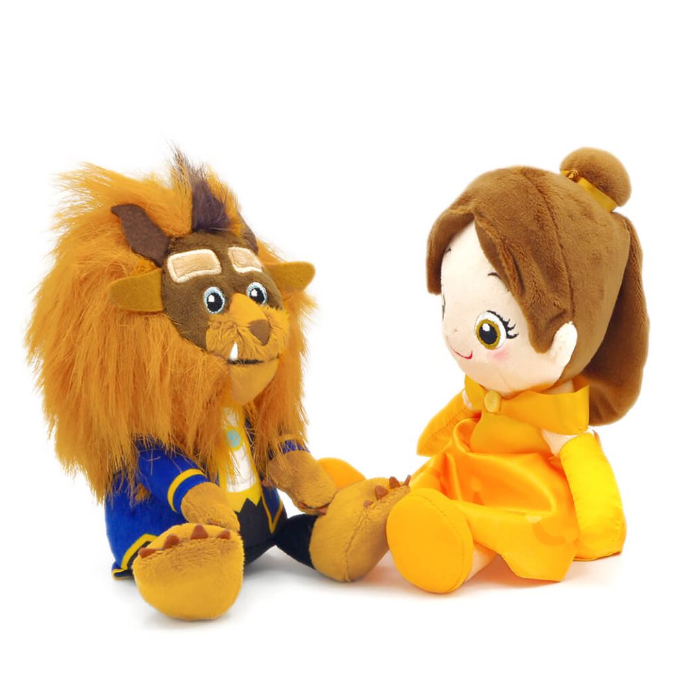 ディズニーキャラクター 洗えるビーンズコレクション ベル＆野獣 ペア ｜祝電・弔電・国際電報なら電報屋のエクスメール