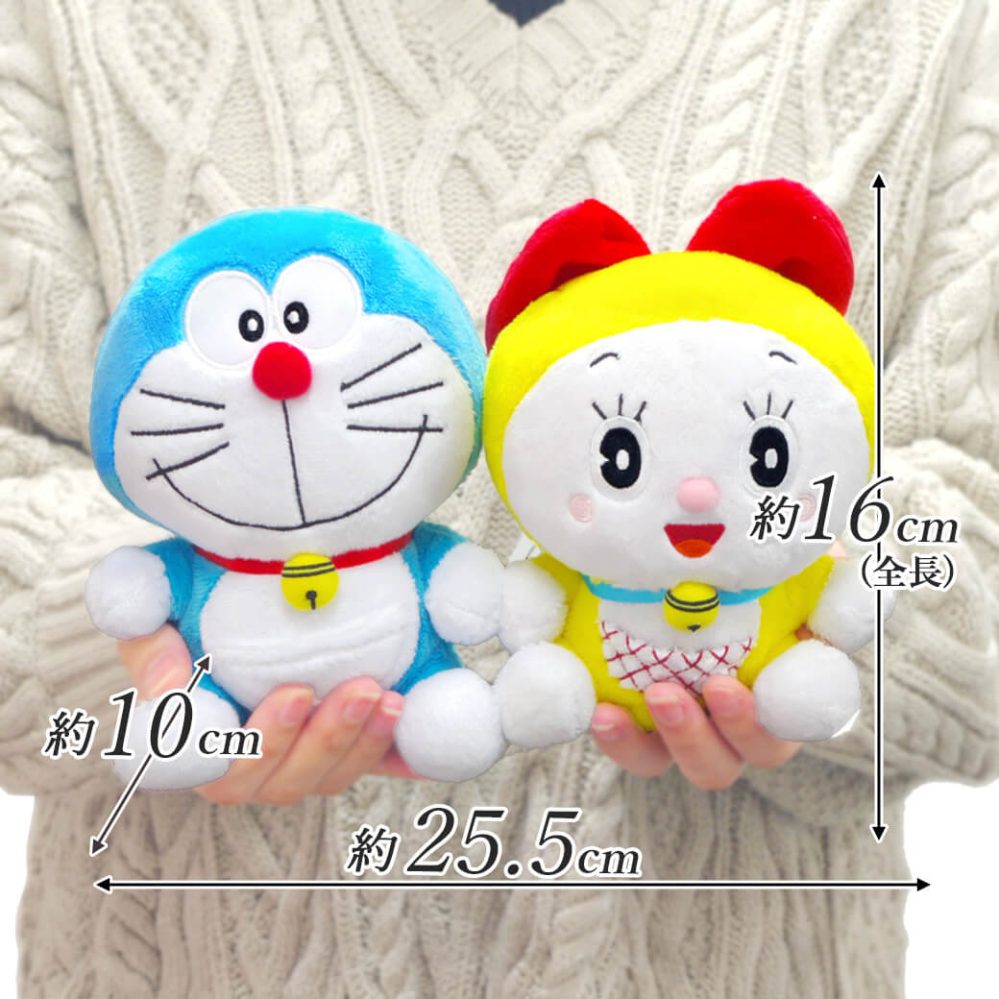 ドラえもん＆ドラミちゃん ペアぬいぐるみ S | 祝電・弔電・国際電報なら電報屋のエクスメール