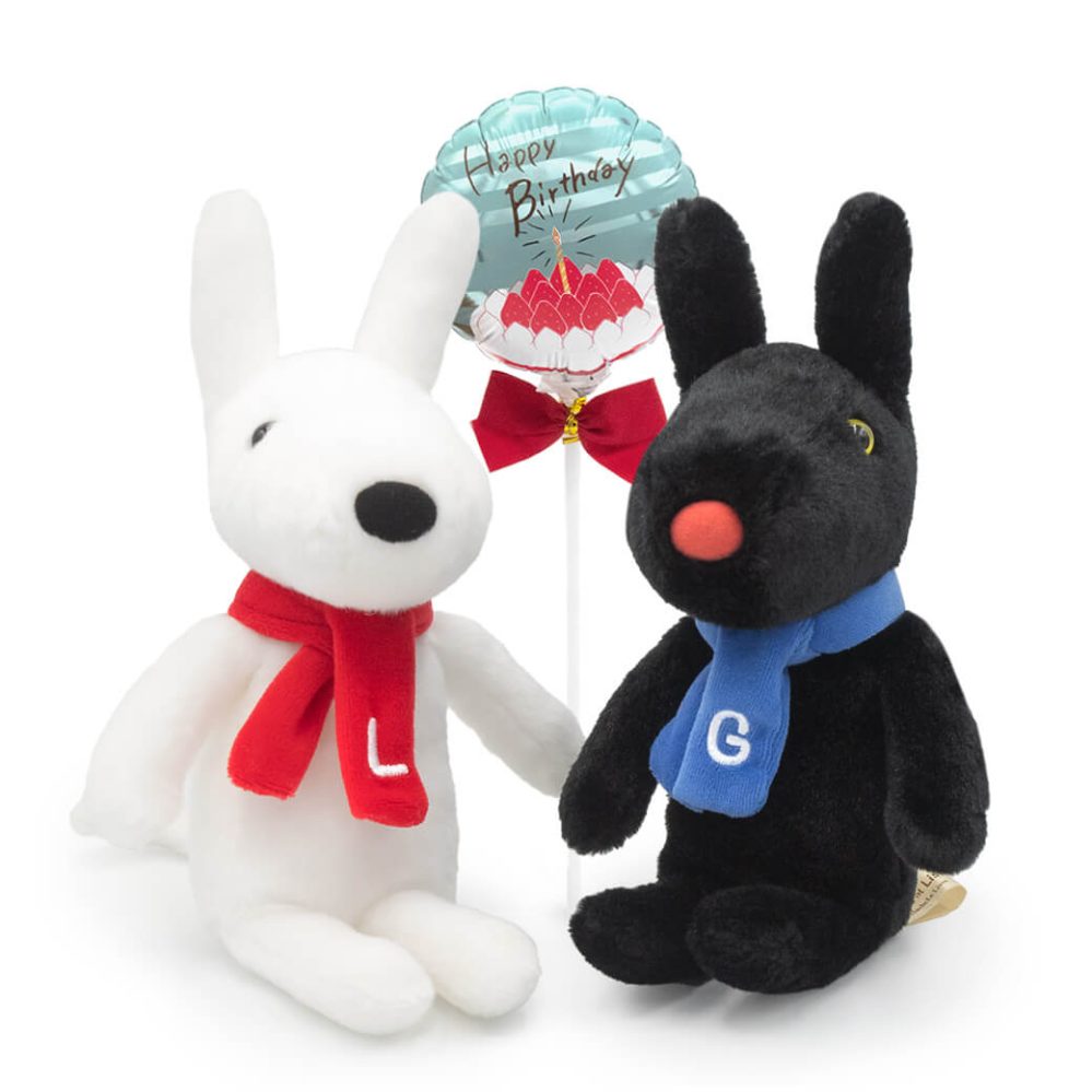 【バルーン電報】クラシック リサとガスパール S ペア | 祝電・弔電・国際電報なら電報屋のエクスメール